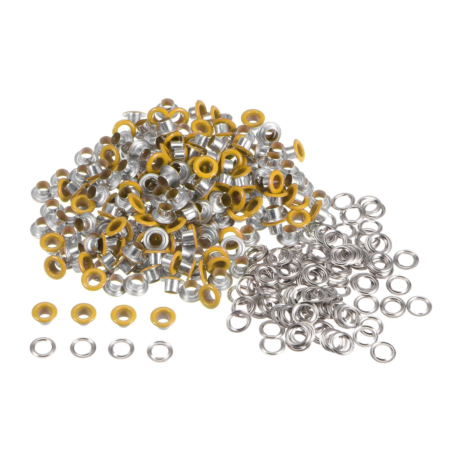 200set Grommets Kit Metal Eyelets 4.5mm Grommet Tool for Shoes Clothes ...