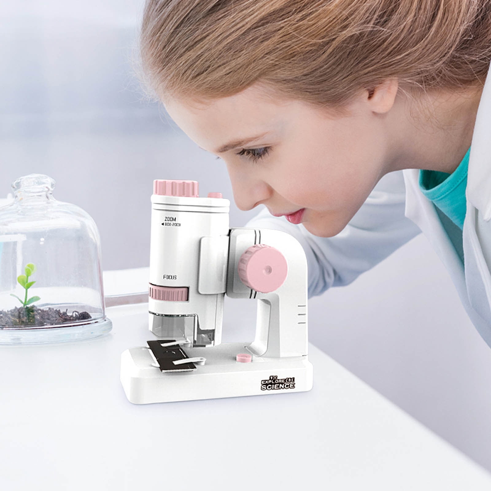 200x Children's Portable Microscope Outdoor Handheld Base Primary And ...