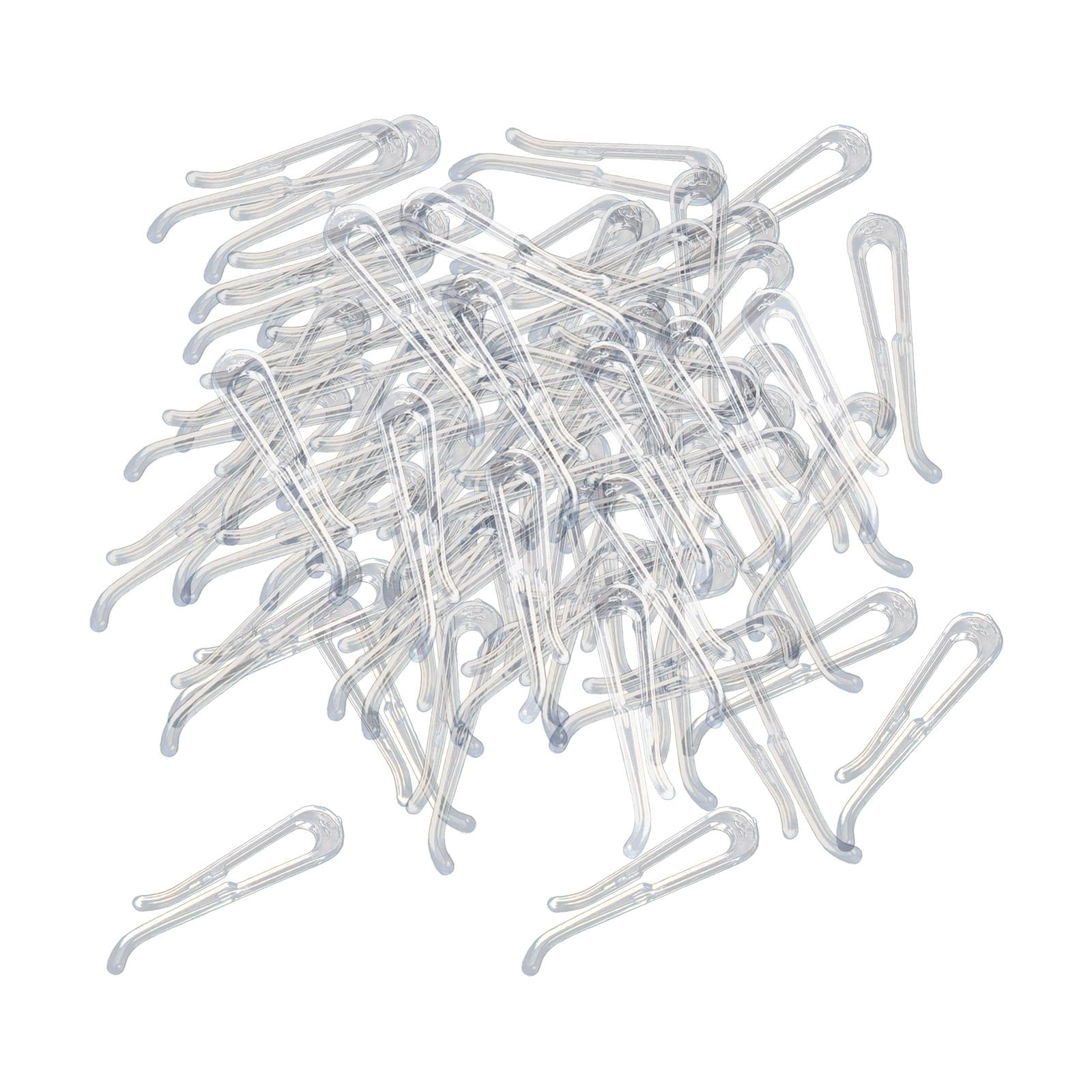 200x Transparent Alligator Clip, Shirt Clip U Shape Clothespins 38/40mm ...