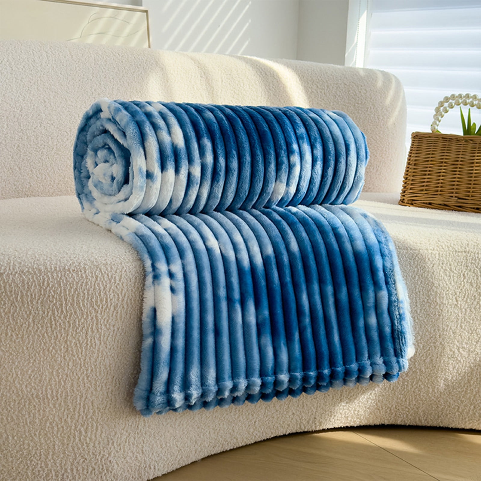 200x180cm Blanket Blue Velvet Blanket Nap Blanket Velvet Cover Blanket ...