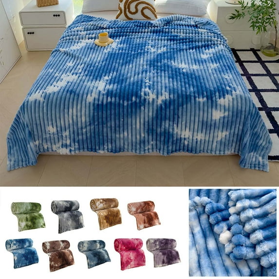 200x230cm Thickened Milk Velvet Flannel Blanket - Soft Coral Fleece ...
