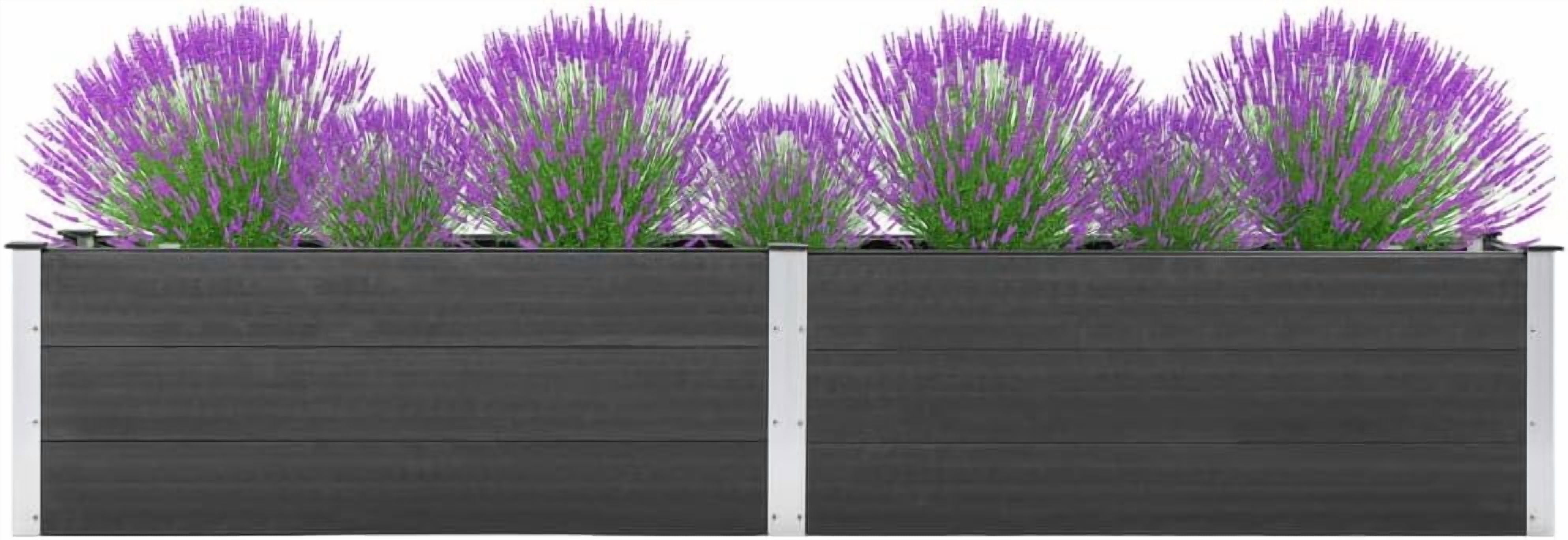 200x50x54cm WPC Raised Planter Box - Garden Bed for Outdoor & Indoor ...
