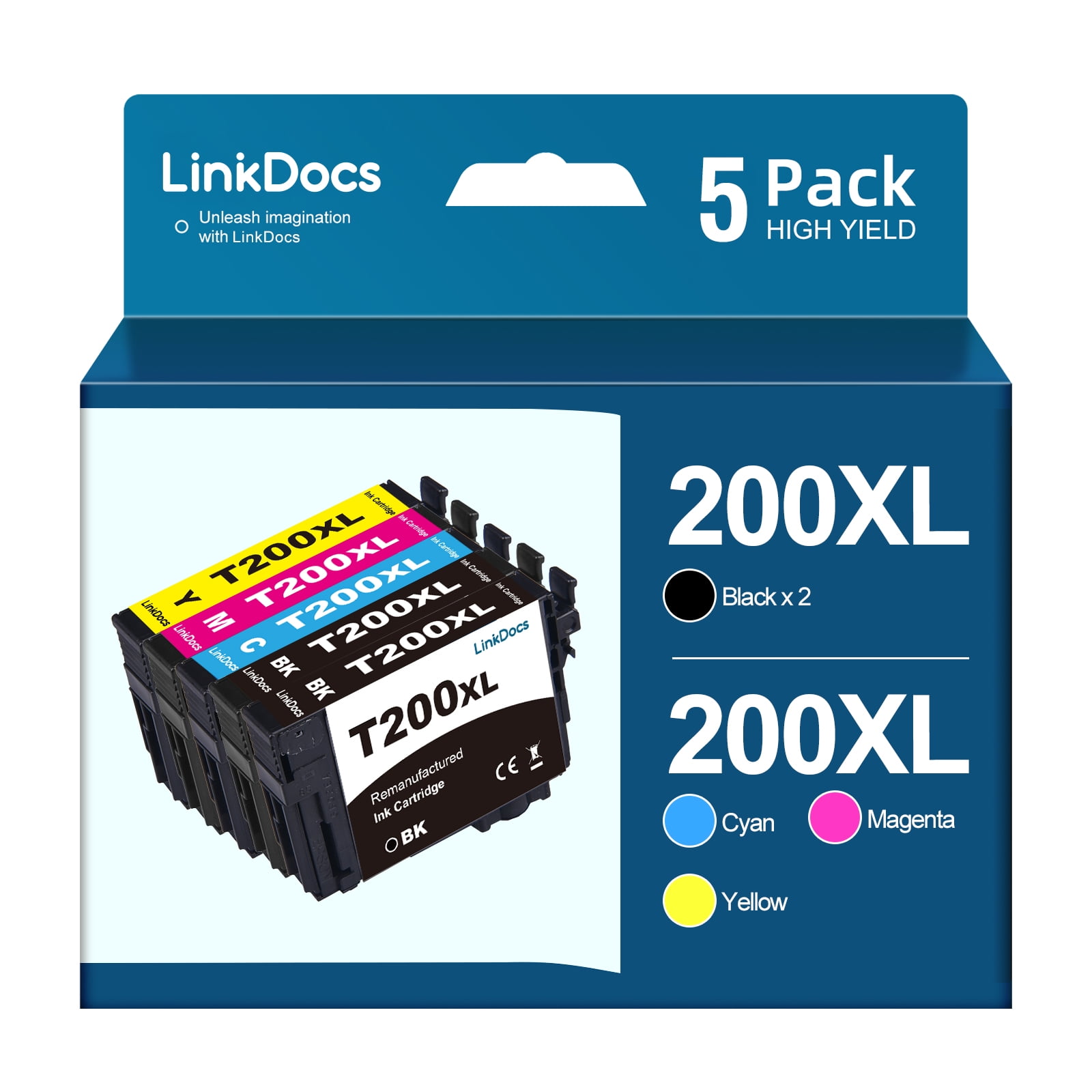 200xl Ink Cartridge Replacement for Epson 200 200XL T200 T200XL work ...