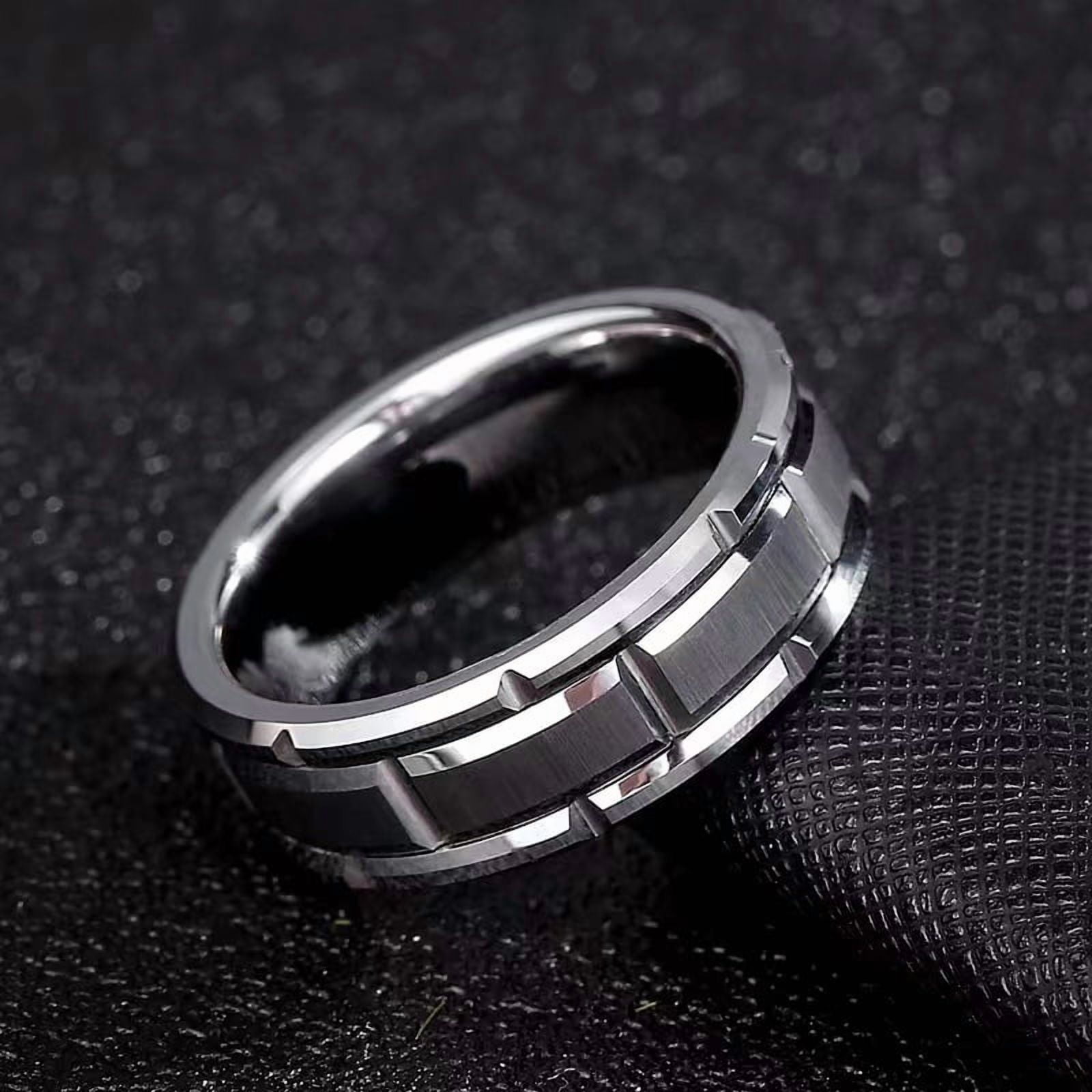 201 Stainless Steel Finger Rings for Unisex Stainless Steel Color US ...