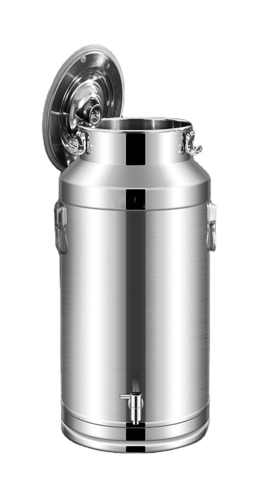 201 Stainless Steel Milk Can With Sealed Lid And Faucet Spigot - Large ...