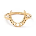 201 Stainless Steel Moon Phase Finger Ring for Women Golden US Size 7 3 ...