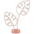 201 Stainless Steel Name Card Holder Monstera Leaf Shape Photo Memo ...