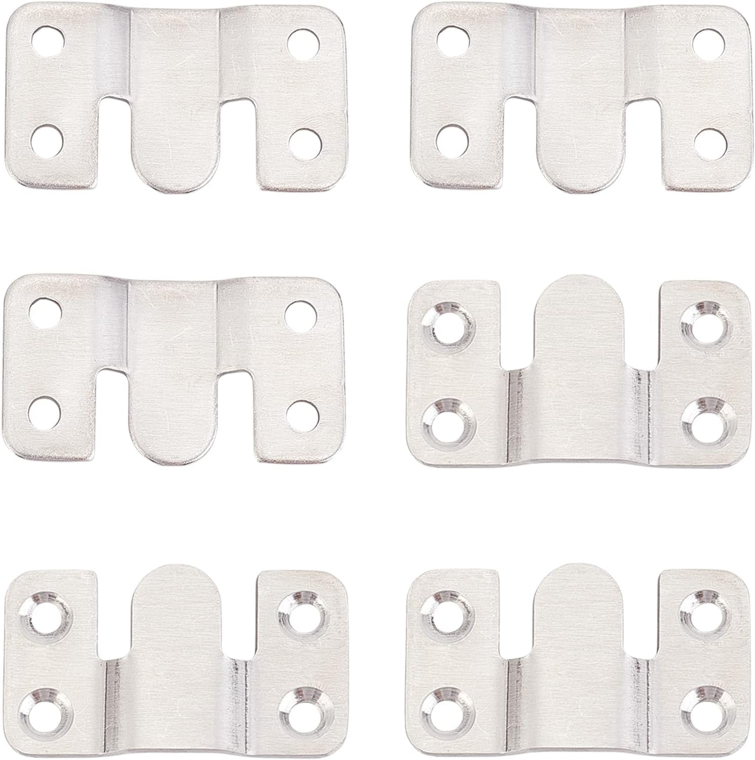 201 Stainless Steel Picture Hangers Rectangle 54x30x5mm Hole: 5mm ...