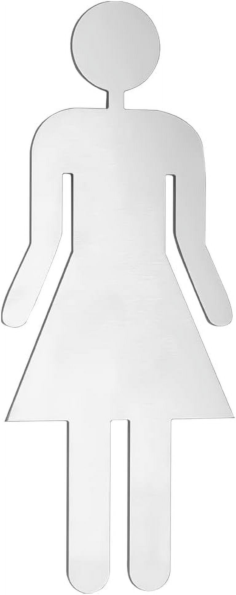 201 Stainless Steel Toliet Indicators Gender Signs for Bathroom ...