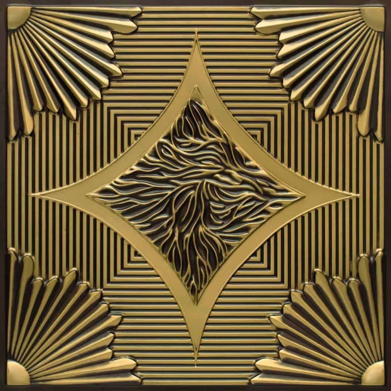 201 - Sunset Boulevard 2 ft. x 2 ft. PVC Glue-up or Lay in Ceiling Tile ...