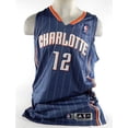 2010-11 Charlotte Bobcats Tyrus Thomas #12 Game Used Navy Jersey 4XL ...