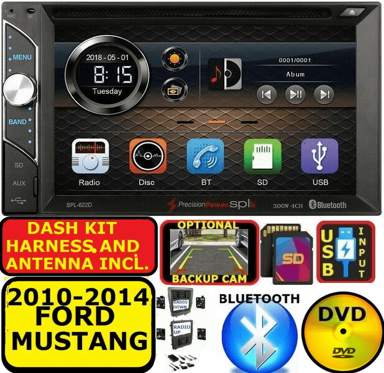 2010-2014 FORD MUSTANG AM/FM CD/DVD BLUETOOTH USB AUX SD CAR RADIO ...