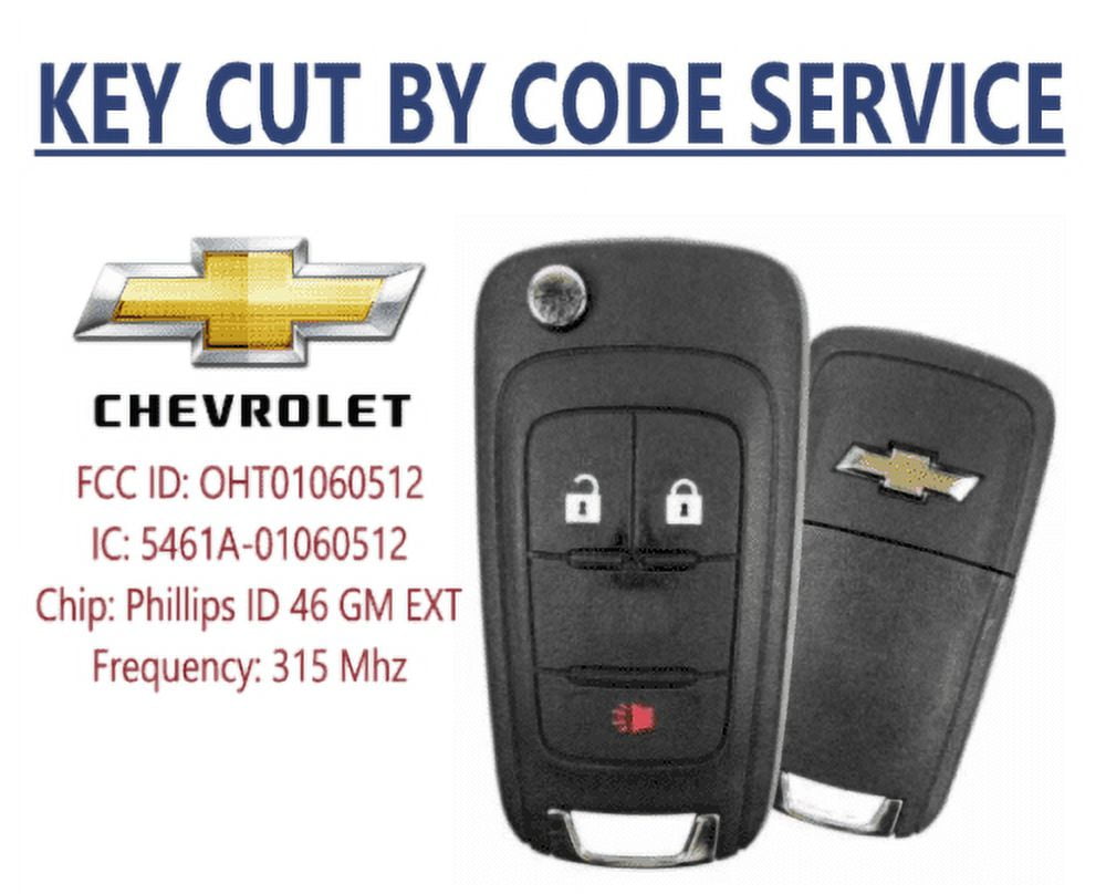 2010-2018 Chevrolet Equinox Spark Trax Flip Key OHT01060512 VLS ...