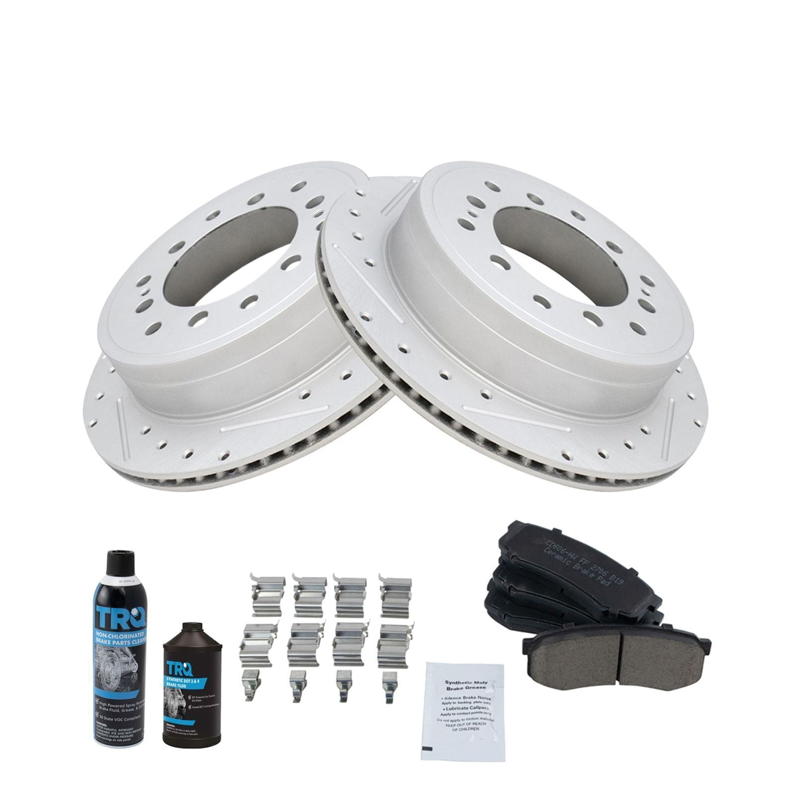 2010-2019 for Toyota, for Lexus 4 Wheel Ceramic Pad & ce Brake Rotor ...