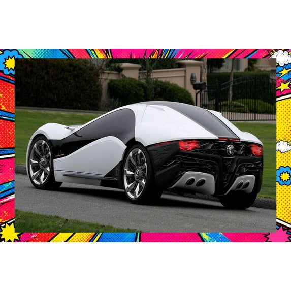 2010 Alfa Romeo Pandion - Pop Art Edition | 20x30 Inch Glossy Laminated ...