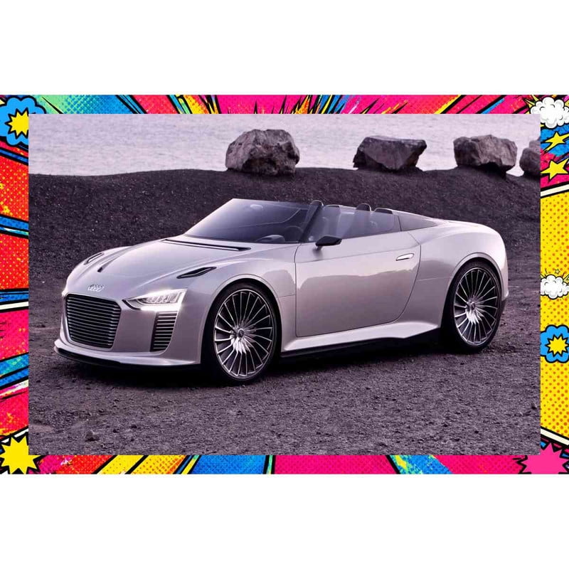 2010 Audi E-Tron Spyder - Pop Art Edition | 20x30 Inch Laminated Poster ...