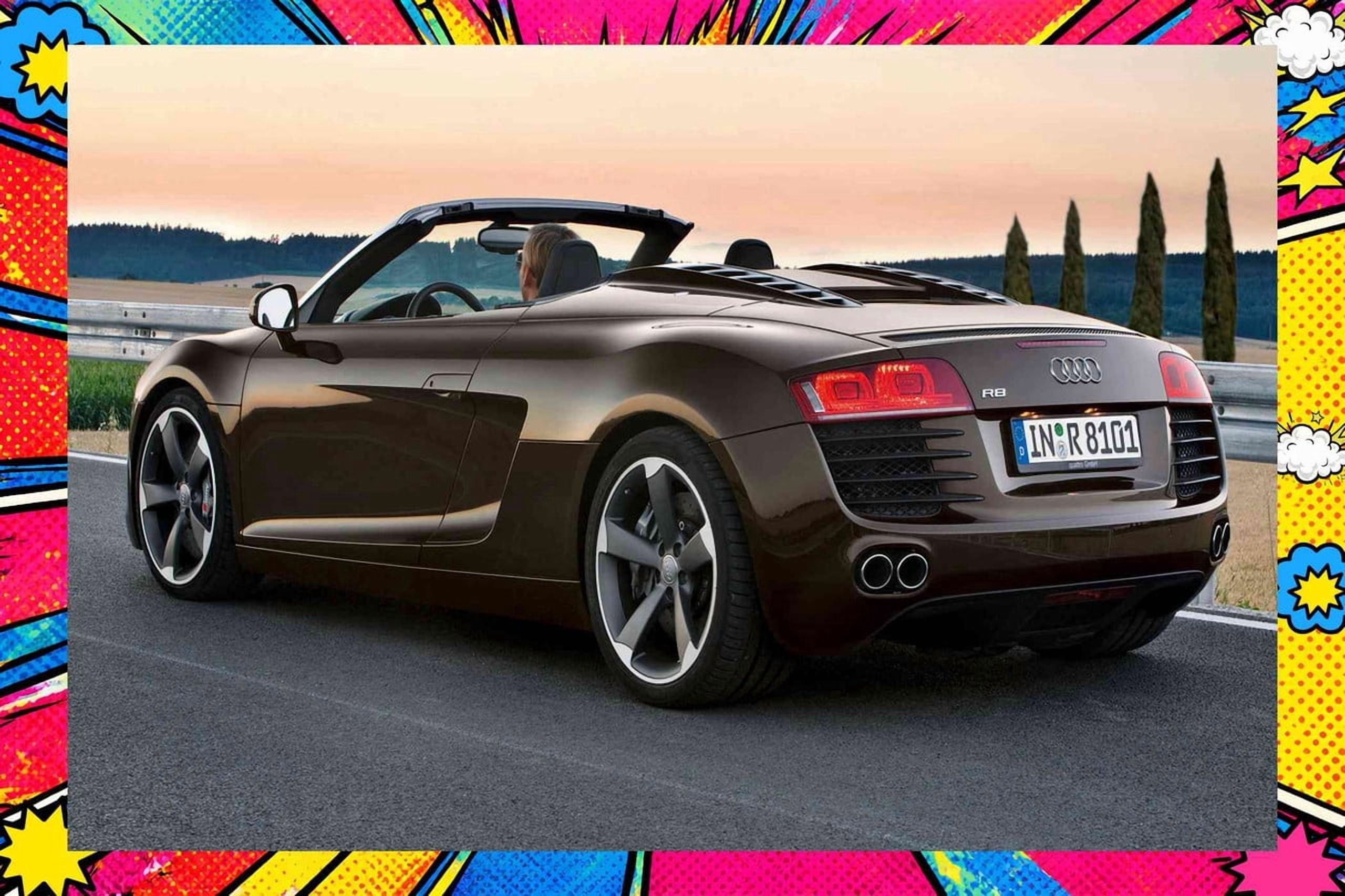 2010 Audi R8 Spyder - Pop Art Edition | 24x36 Inch Glossy Laminated ...