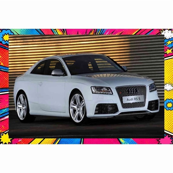 2010 Audi RS 5 Coupe ZA - Pop Art Edition | 20x30 Inch Glossy Laminated ...