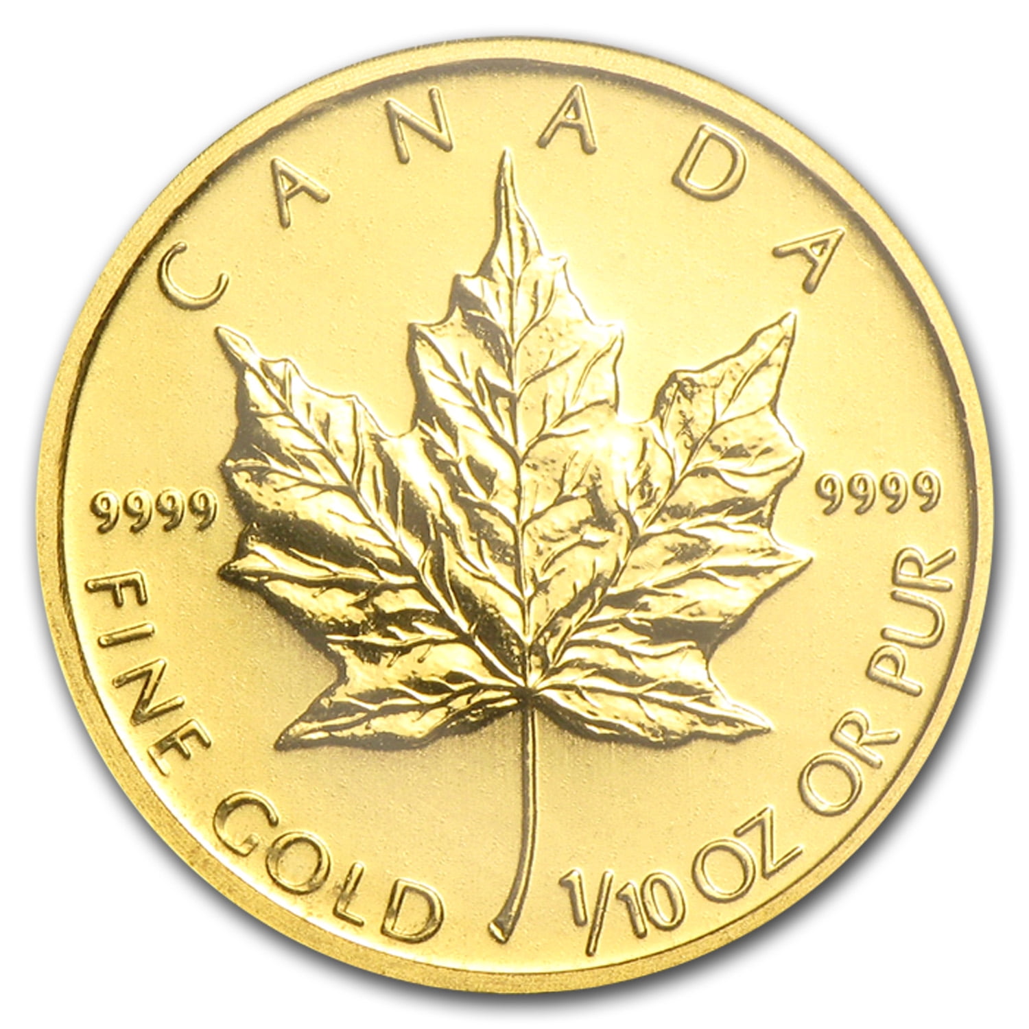 2010 Canada 1/10 oz Gold Maple Leaf BU - Walmart.com