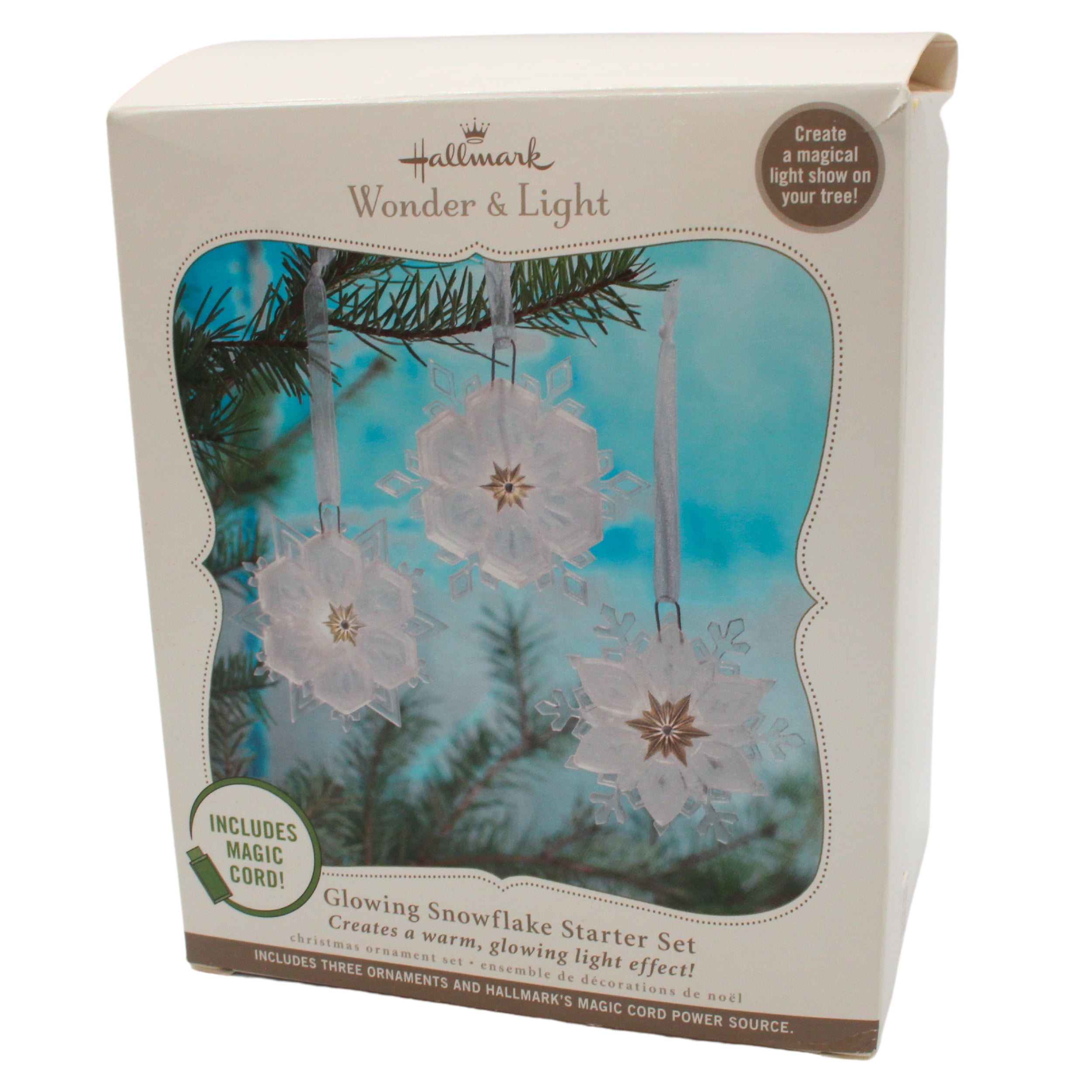 Hallmark Ornament: 2010 Glowing Snowflake Starter Set | QXG3626 ...