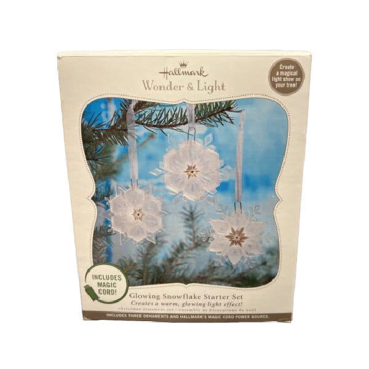 2010 Glowing Snowflake Starter Set (Wonder & Light) Hallmark Keepsake ...