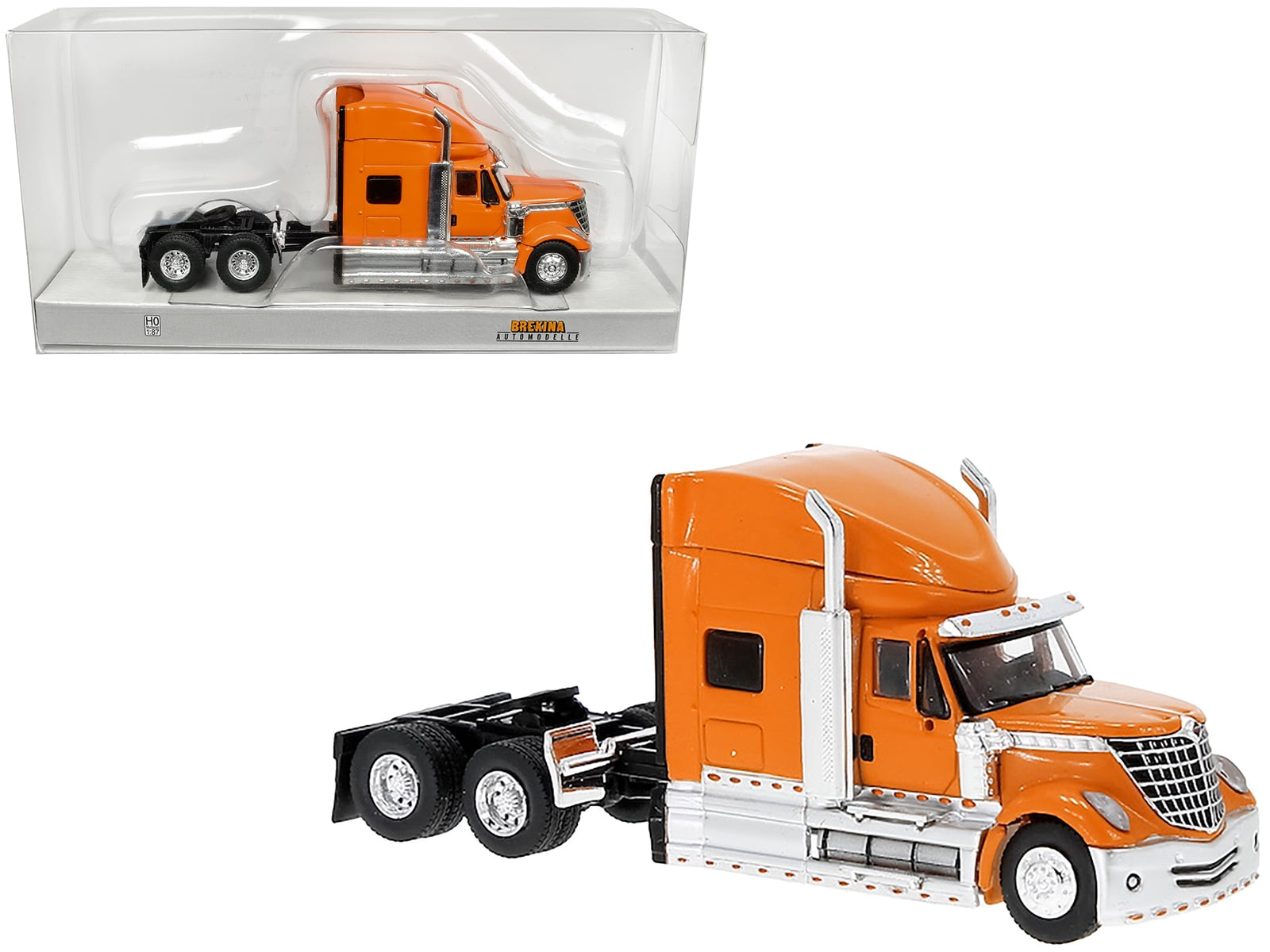 2010 International Lonestar Truck Tractor Orange 1/87 (HO) Scale Model ...