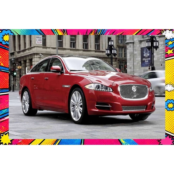 2010 Jaguar XJ Style B - Pop Art Edition | 20x30 Inch Glossy Laminated ...