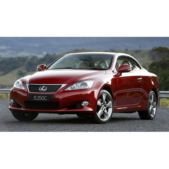 2010 Lexus IS Convertible AU Style A - 24x36 Inch Glossy Laminated ...