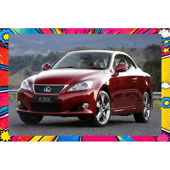 2010 Lexus IS Convertible AU Style A - Pop Art Edition | 20x30 Inch ...