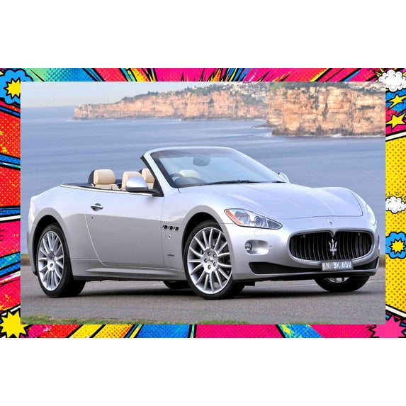 2010 Maserati GranCabrio AU Style A - Pop Art Edition | 20x30 Inch ...