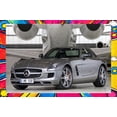 2010 Mercedes Benz SLS AMG AU - Pop Art Edition | 24x36 Inch Laminated ...