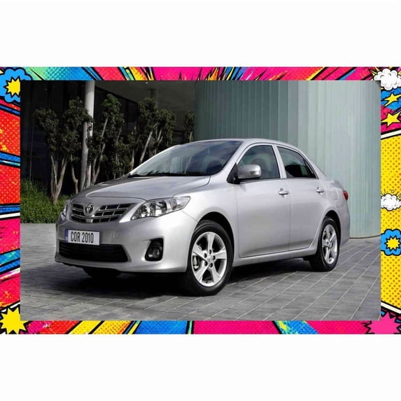 2010 Toyota Corolla EU - Pop Art Edition | 20x30 Inch Laminated Poster ...