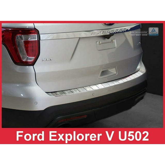 2011-2015 Ford Explorer - Stainless Steel Rear Bumper Protector ...
