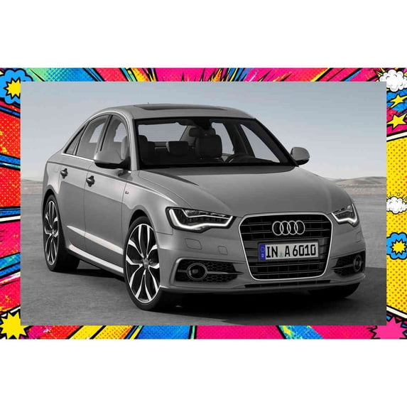 2011 Audi A6 Sedan S Line Style B - Pop Art Edition | 24x36 Inch Glossy ...