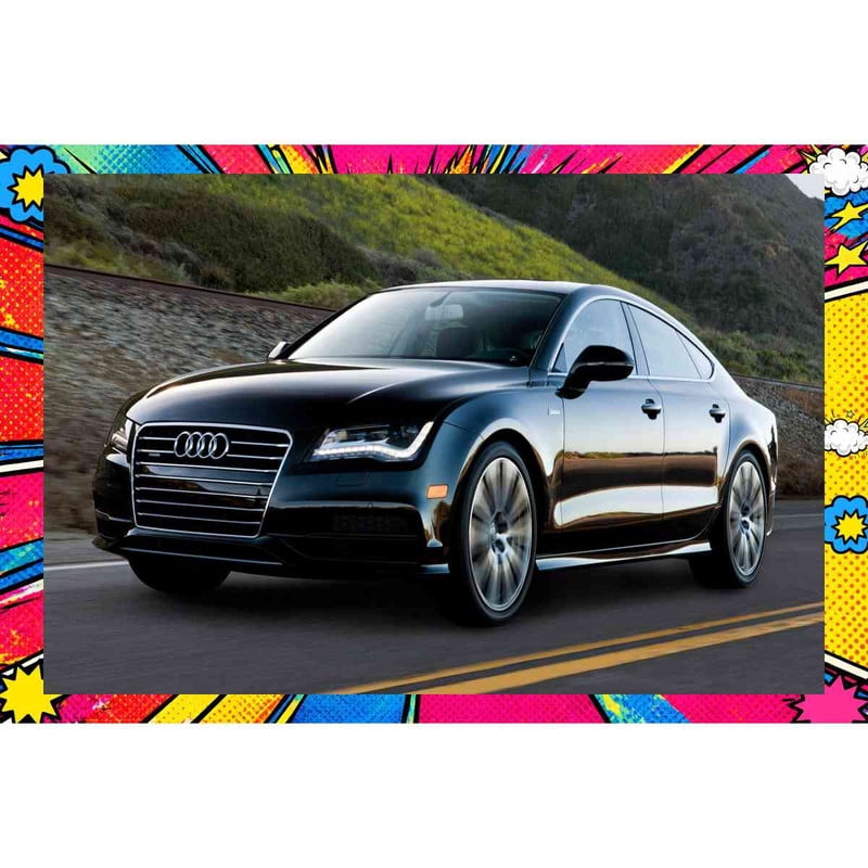 2011 Audi A7 Sportback S Line - Pop Art Edition | 20x30 Inch Laminated ...