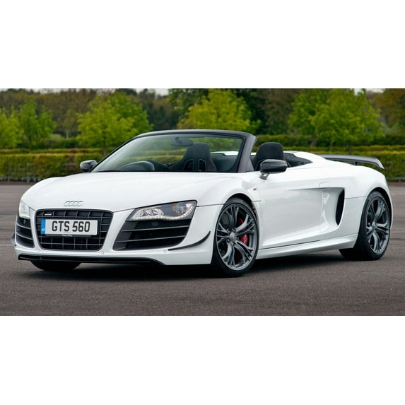 2011 Audi R8 GT Spyder UK - 24x36 Inch Glossy Laminated Poster ...