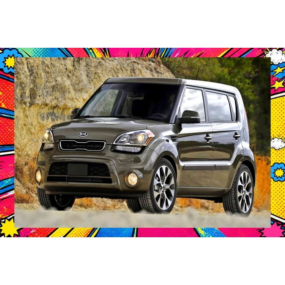 2011 Kia Soul Style B - Pop Art Edition | 12x18 Inch Laminated Poster ...