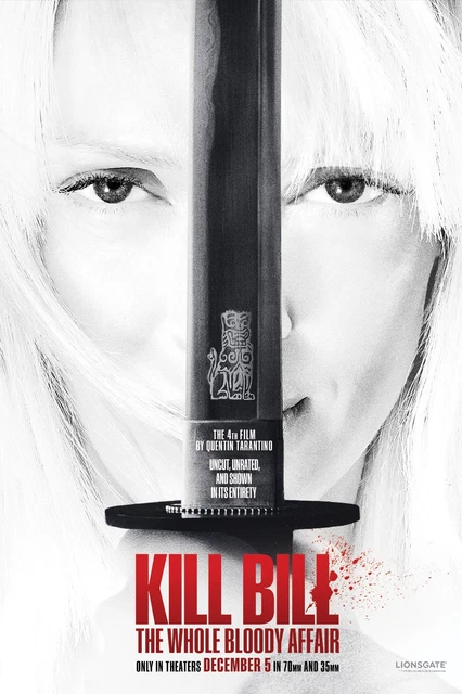 2011 Kil.L Bill The Whole Bloody Affair Movie Poster Uma Thurman Bride ...