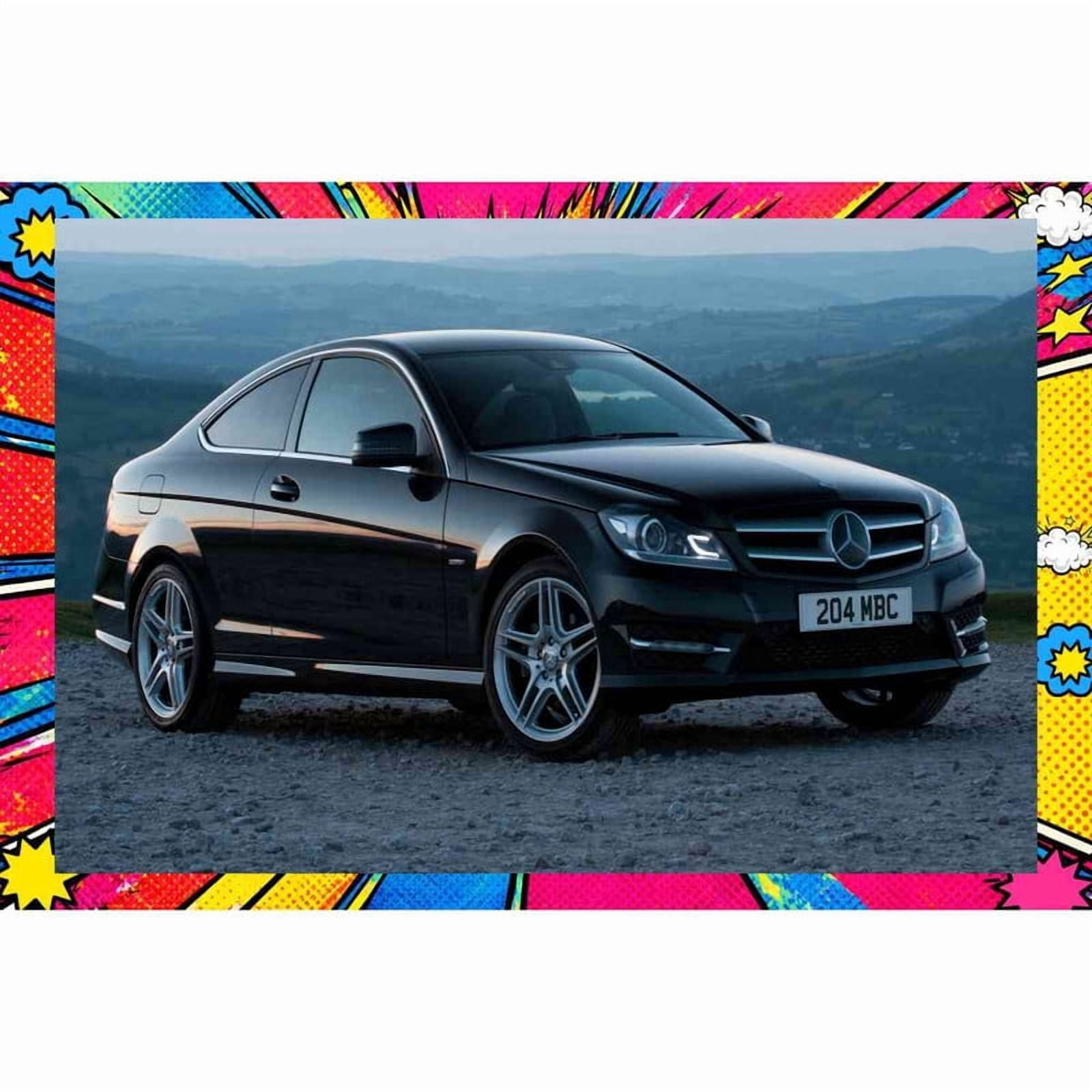 2011 Mercedes-Benz C Class Coupe AMG Styling UK Car Poster - Pop Art ...