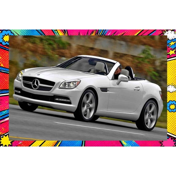 2011 Mercedes-Benz SLK Class - Pop Art Edition | 20x30 Inch Glossy ...