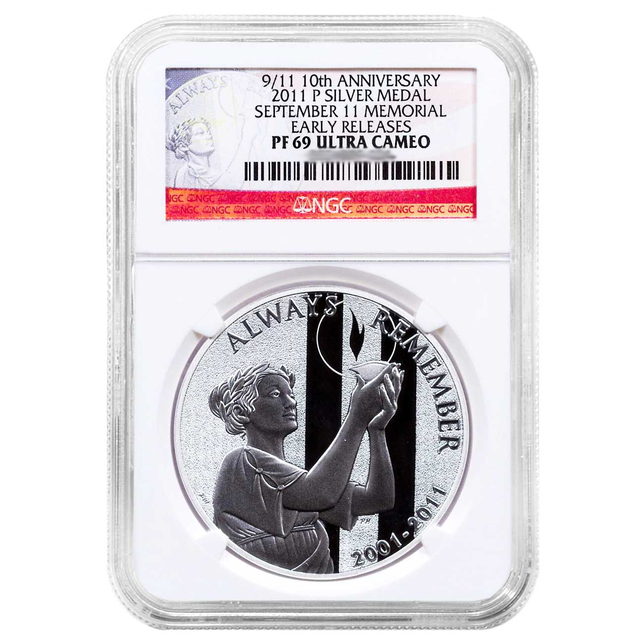 2011 P 9/11 10th Anni. Silver Medal Set NGC PF69UC Early Releases ...