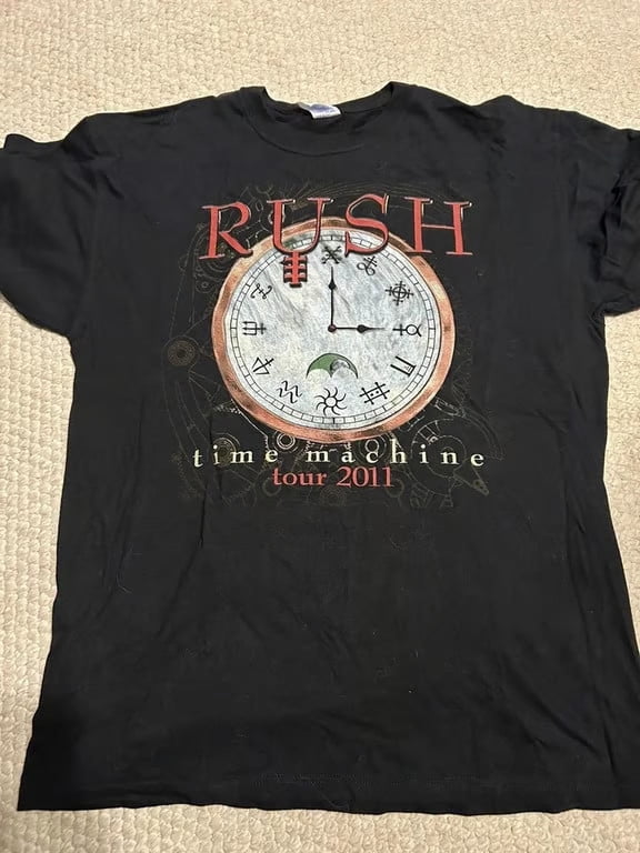 2011 Rush Time Machine Tour T-Shirt, Vintage Rock Band Tee, Unisex ...