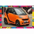 2011 Smart Fortwo Nightorange UK - Pop Art Edition | 20x30 Inch Glossy ...