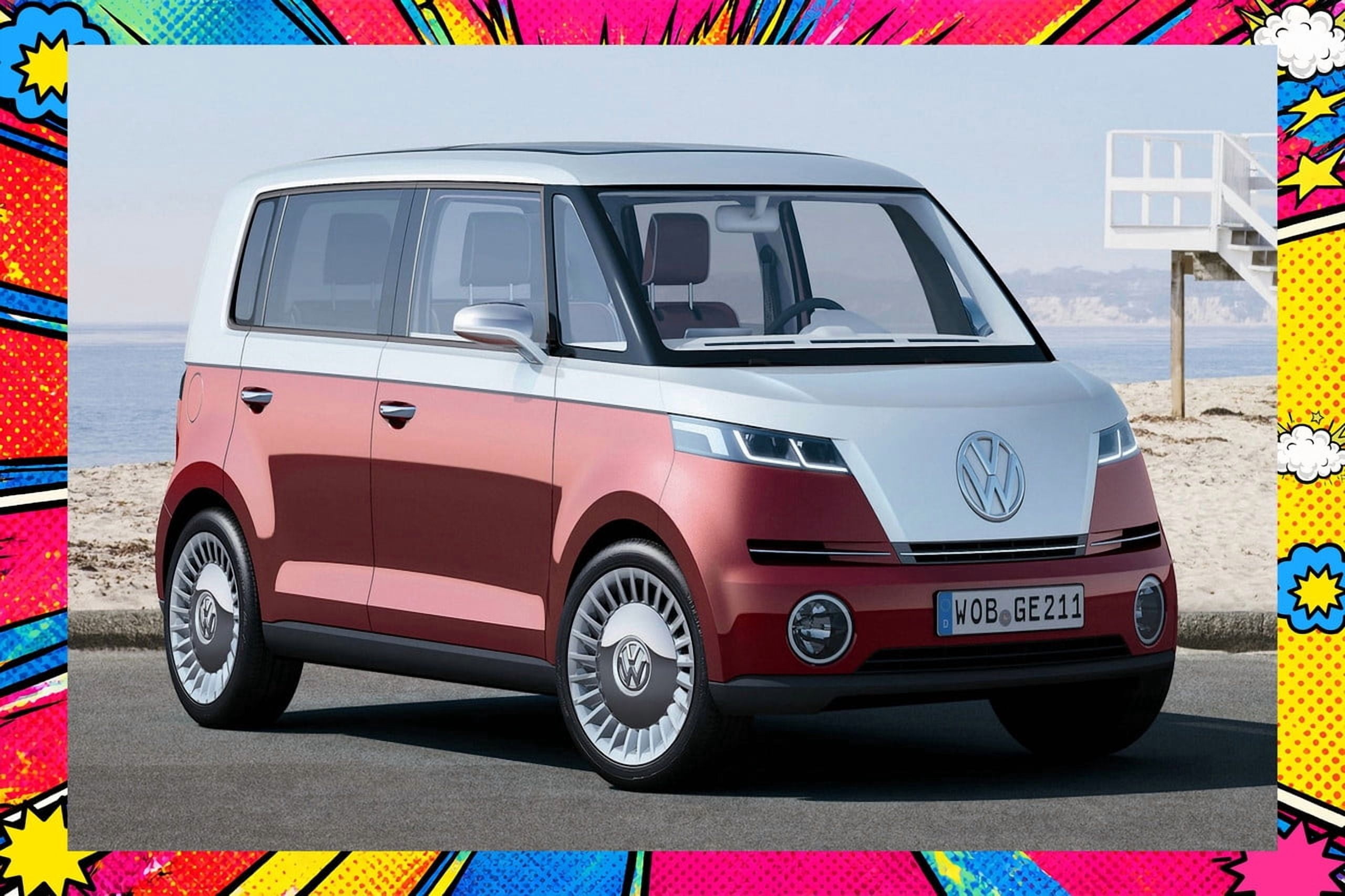 2011 Volkswagen Bulli Concept - Pop Art Edition | 20x30 Inch Glossy ...