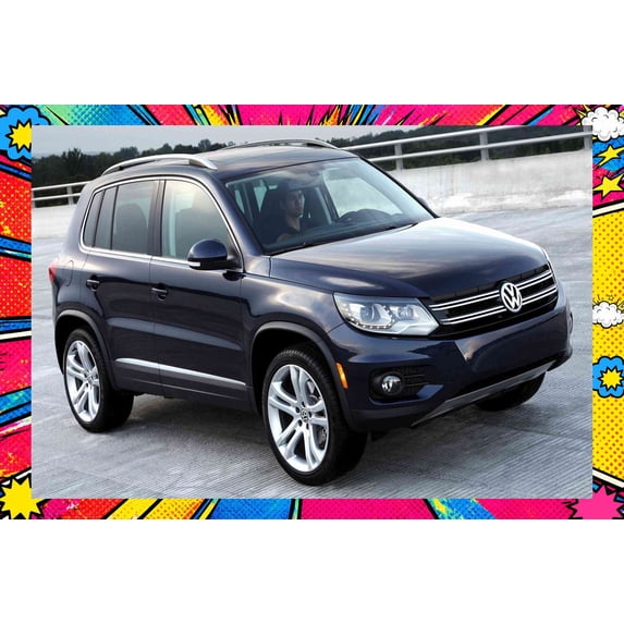 2011 Volkswagen Tiguan Style B - Pop Art Edition | 20x30 Inch Laminated ...