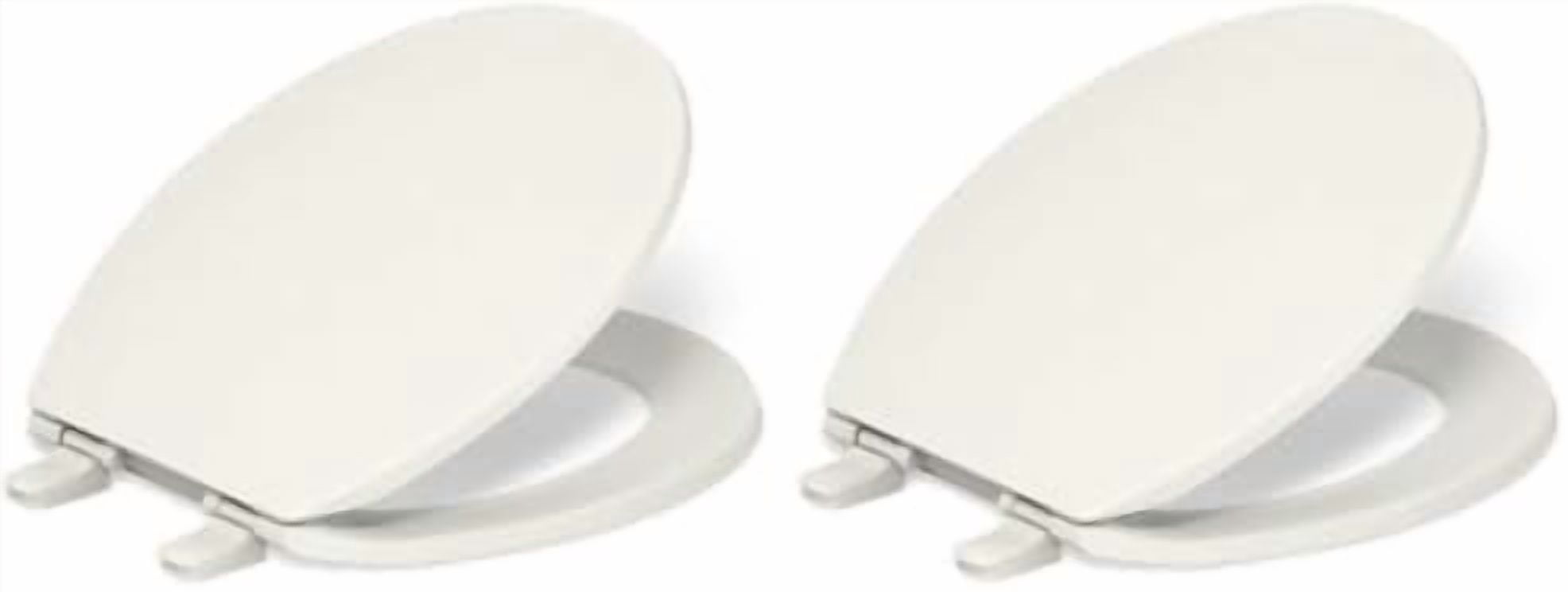 20111-96 Brevia, Slow Close Toilet Seat, Round Toilet Seat, Grip-Tight ...