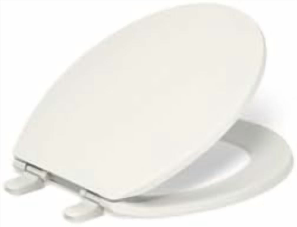 20111-96 Brevia, Slow Close Toilet Seat, Round Toilet Seat, Grip-Tight ...
