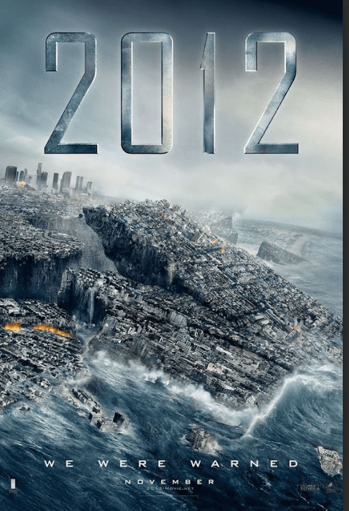 2012 (2009) 24x36 Movie Poster - John Cusack, Apocalyptic Disaster Film ...