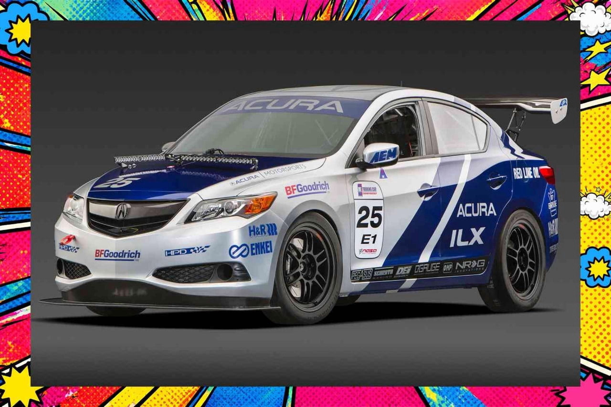 2012 Acura ILX Endurance Racer - Pop Art Edition | 24x36 Inch Rolled ...