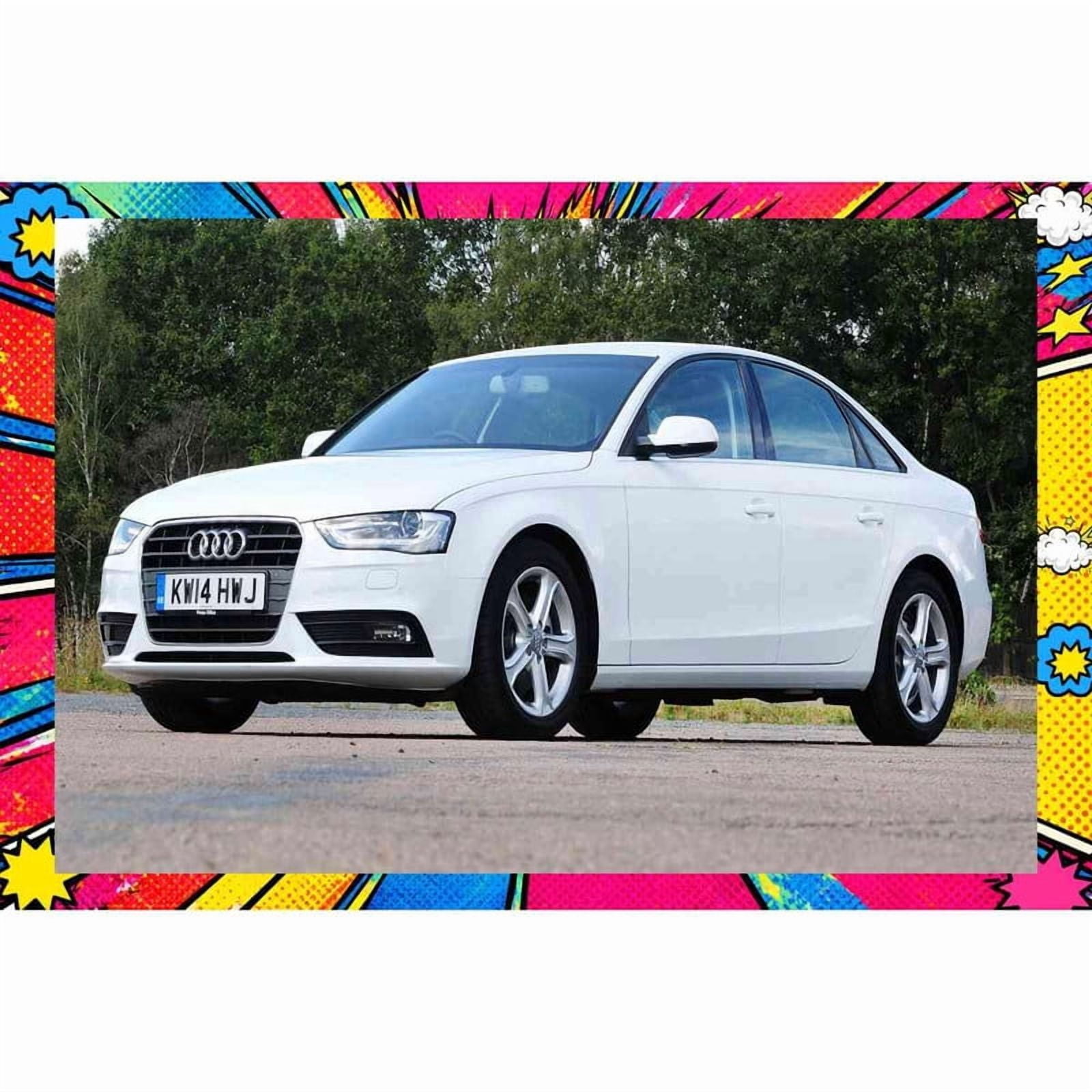 2012 Audi A4 Saloon UK - Pop Art Edition | 12x18 Inch Laminated Poster ...